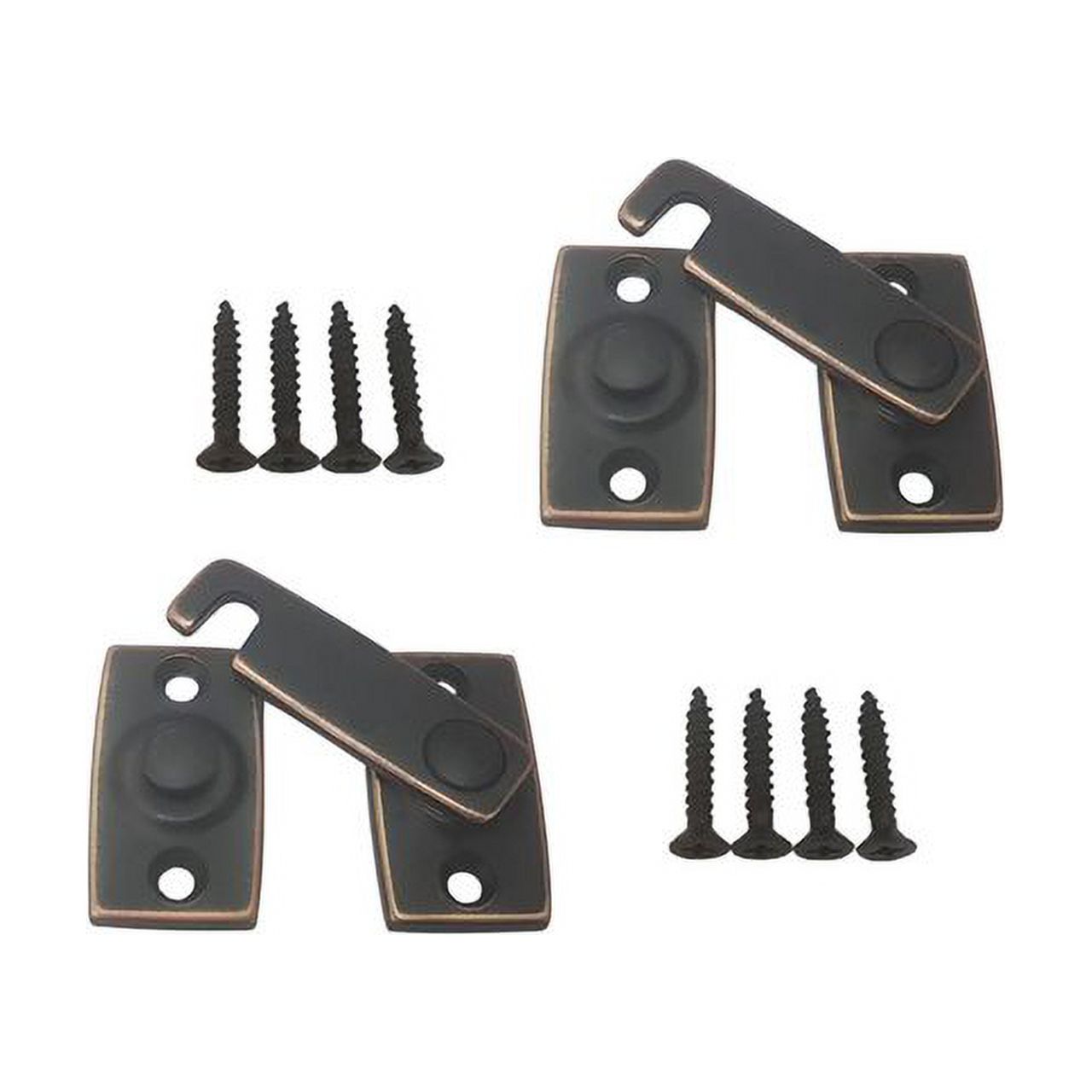 QCAA Solid Brass Shutter Bar Door Latch, 7/8" x 2-3/32", Polished Brass ...