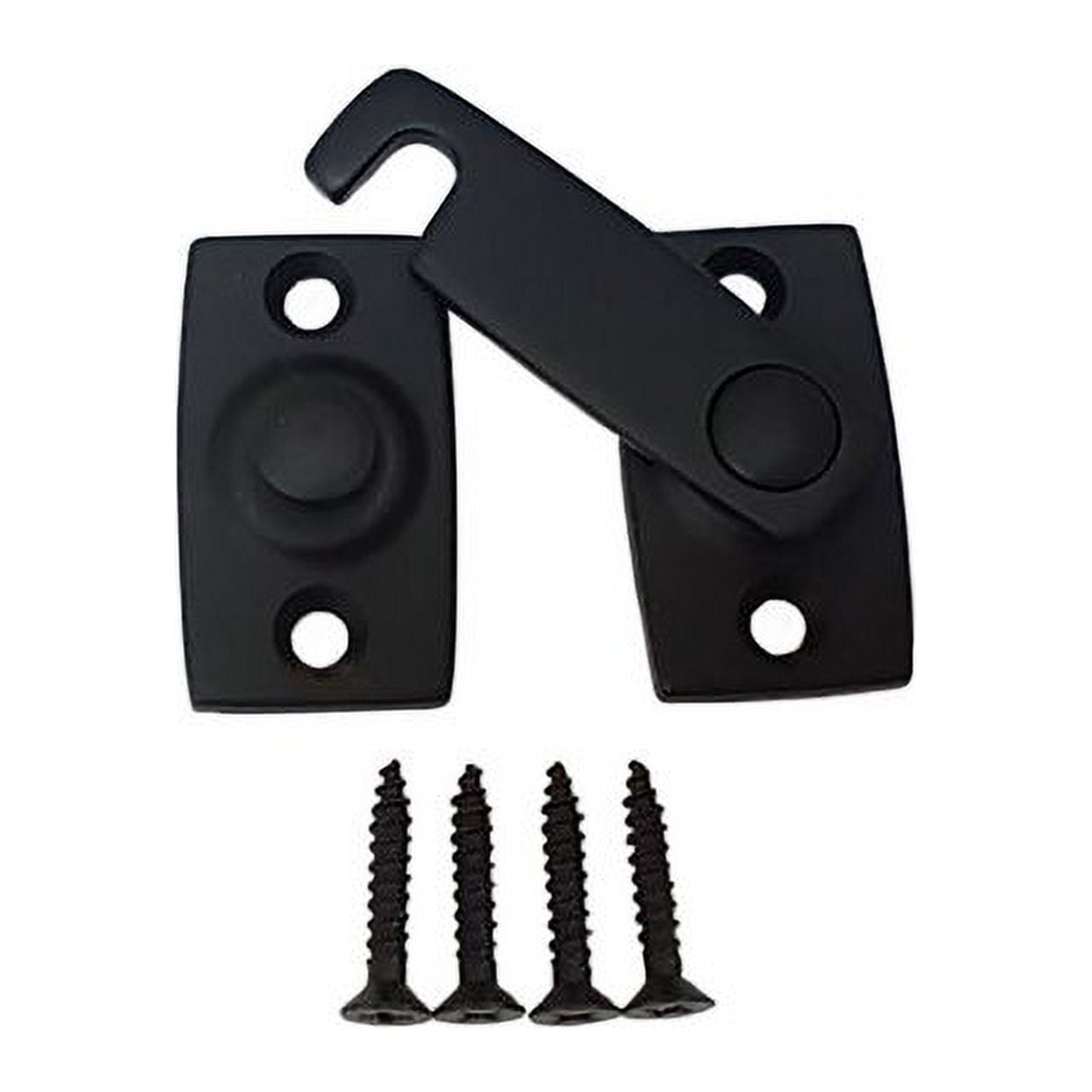 QCAA Solid Brass Shutter Bar Door Latch, 7/8" x 2-3/32", Matte Black, 1 ...