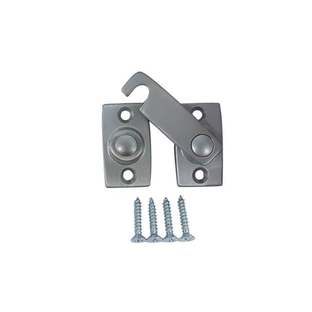 QCAA Solid Brass Shutter Bar Door Latch, 7/8" x 2-3/32", Satin Chrome ...