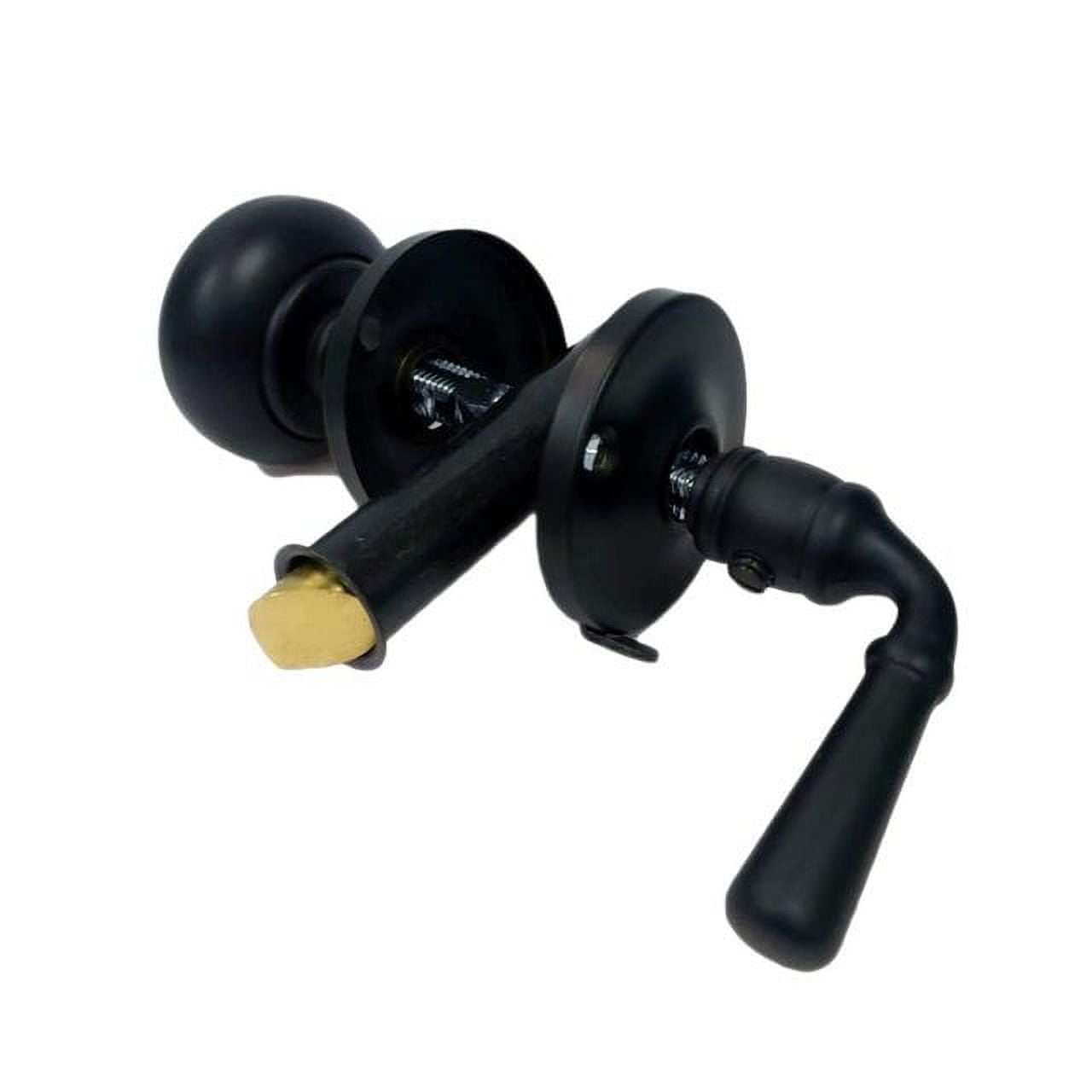 QCAA Solid Brass Storm Door Latch, Matte Black, Made in Taiwan, 1 Pack ...