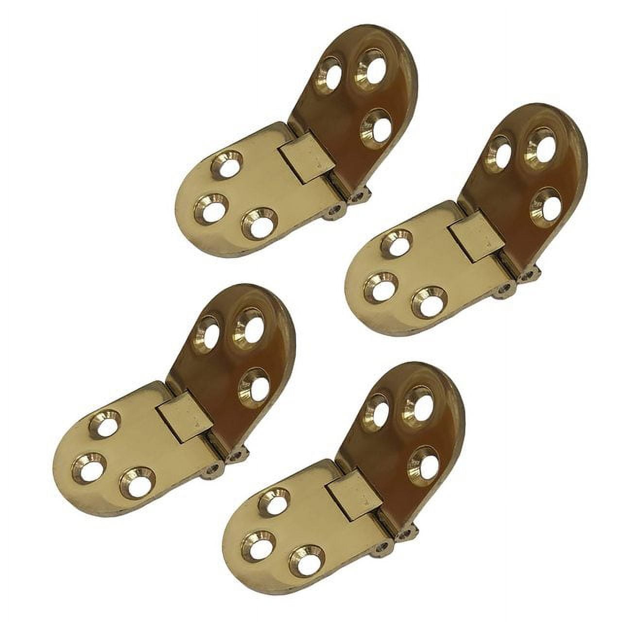 QCAA Solid Brass Table Folding Flip Top Hinge, 2-3/4"x1-3/16", Polished ...