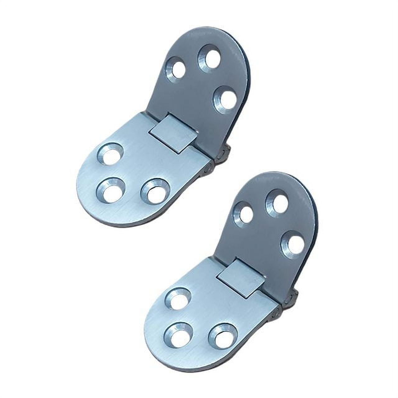 QCAA Solid Brass Table Folding Flip Top Hinge, 2-3/4"x1-3/16", Satin ...