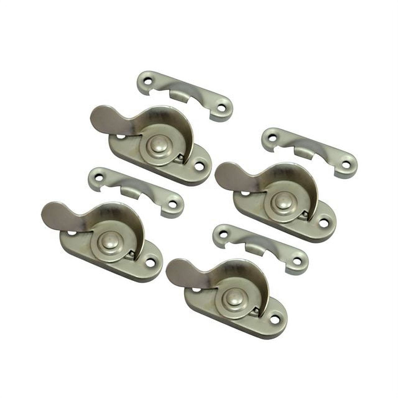 QCAA Steel Window Sash Lock, CTC 2", Satin Nickel, 4 Pack, Made in ...