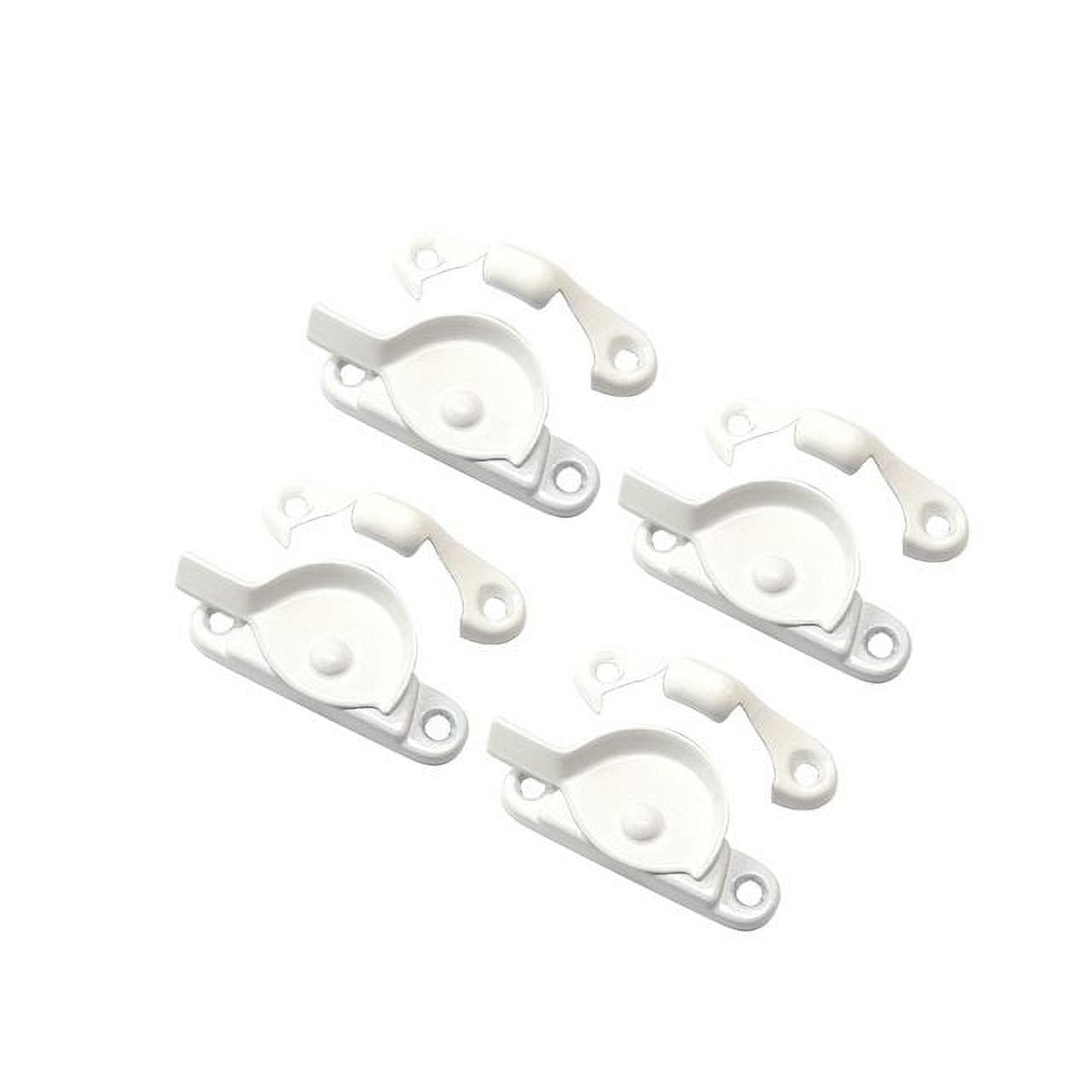 QCAA Made in Taiwan, Zinc Die Cast Window Sash Lock, 2-7/16", White, 4 ...