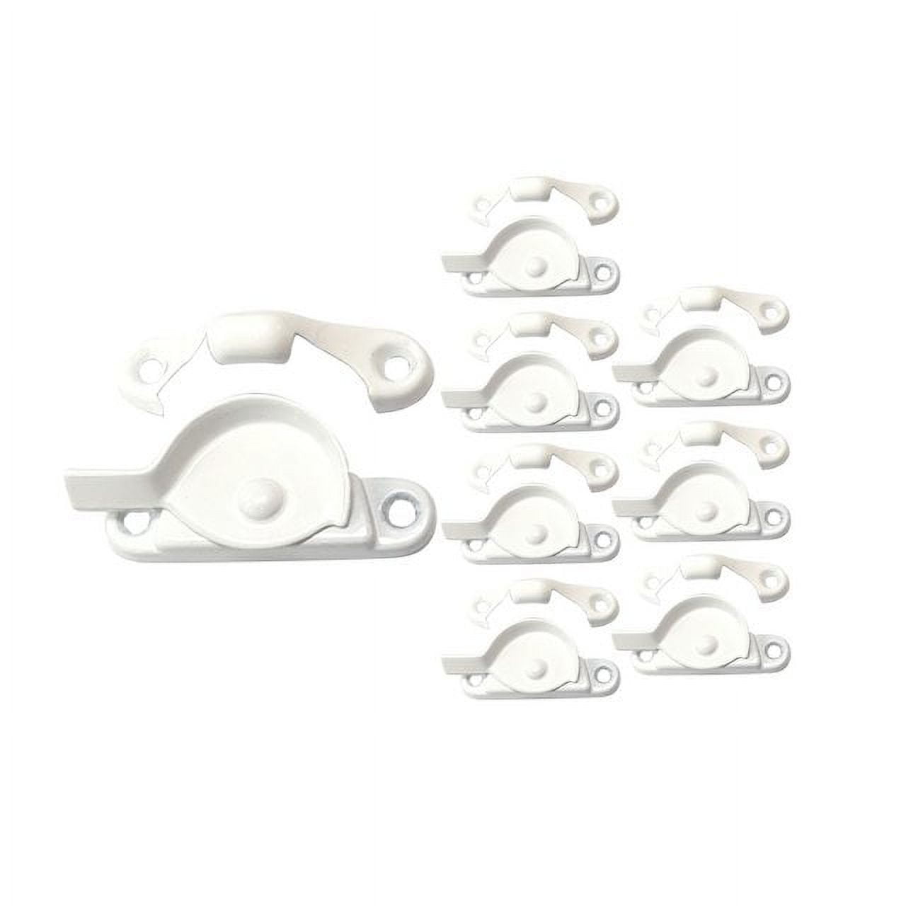 QCAA Zinc Die Cast Window Sash Lock, 2-7/16", White, 8 Pack, Made in ...