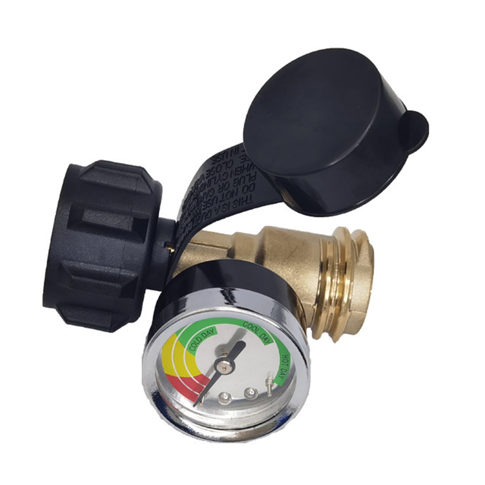 QCC Propane Tanks Adapter with Gauge Universal Propane Gases Pressure ...
