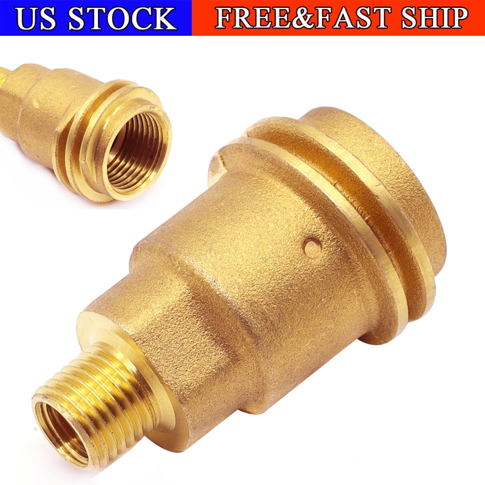 QCC1 Nut Propane Gas Fitting 1/4'' NPT Male Threaded Tank Adapter Quick ...