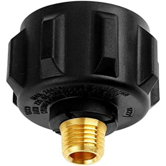 QCC1 Propane Adapter Gas Regulator Valve Fitting with Nut and 1/4" NPT ...