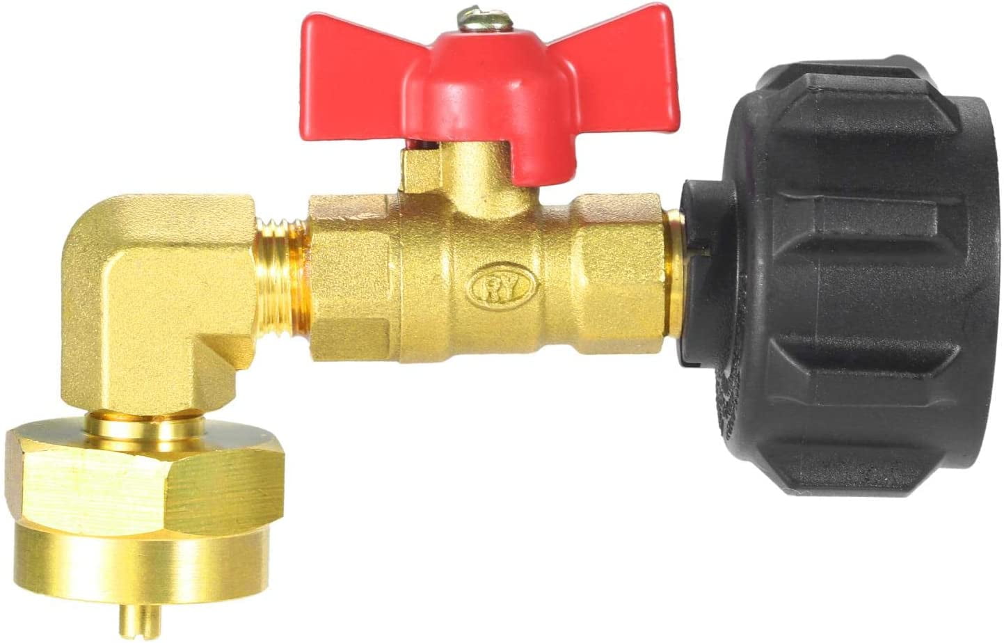 QCC1 Propane Refill Elbow Adapter, 90 Degrees Propane Refill Pressure ...