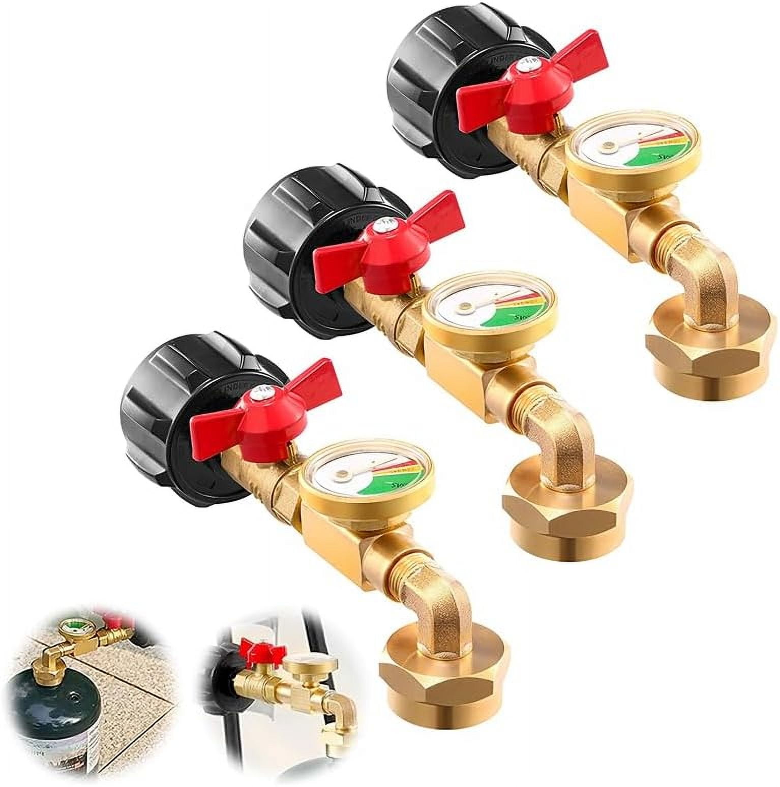 QCC1 Propane Tank Refill Adapter with Gauge, Upgraded 20lb to 1lb ...