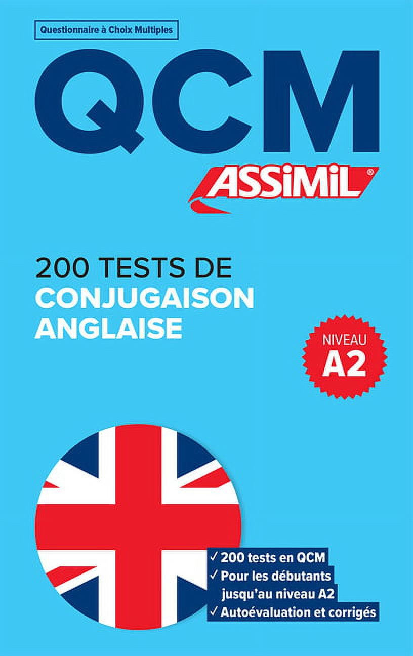 QCM 200 Tests De Conjugaison Anglaise : Niveau A2 - Walmart.com