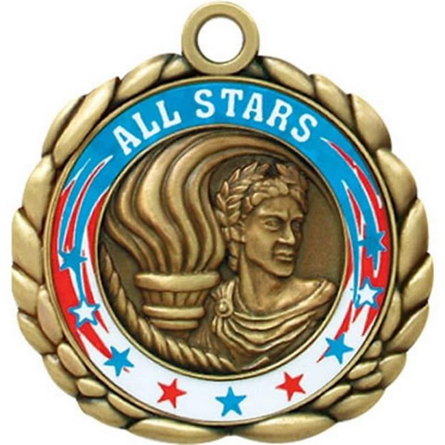 QCM48 2.5 in. Quali Craft Medallion Medal Victory, Antique Gold - Pack ...