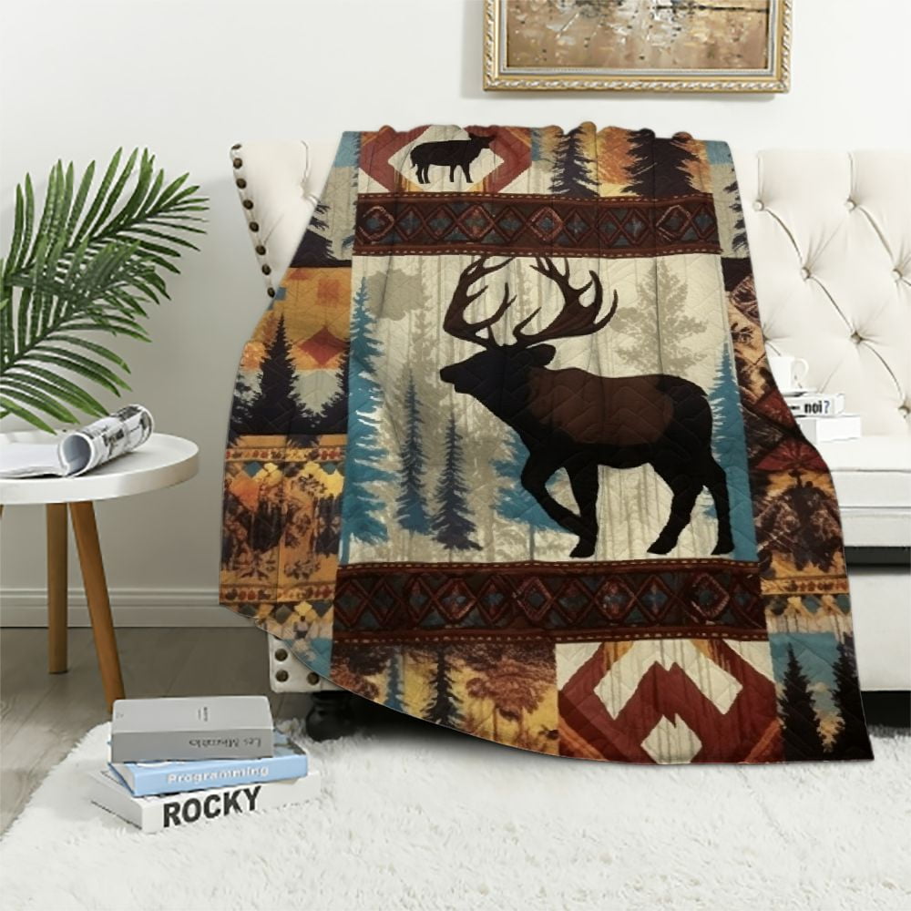 QCPP Aztec Throw Blanket Mexician Blanket American Native Boho Blanket ...
