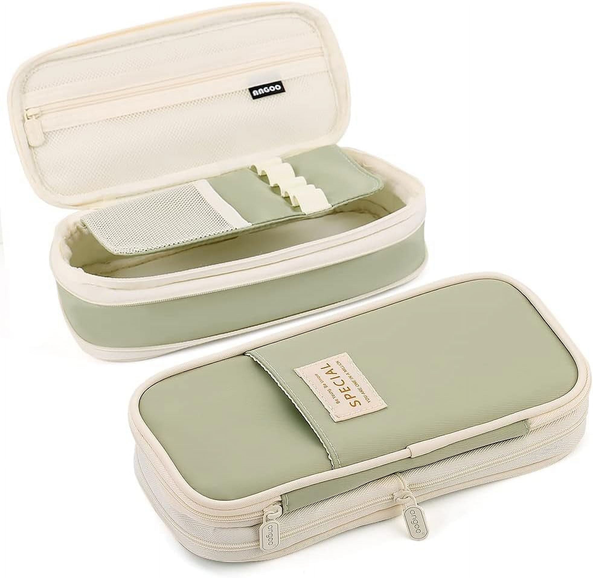 QCQHDU Big Capacity Pencil Pen Case Simple Stationery Bag College ...