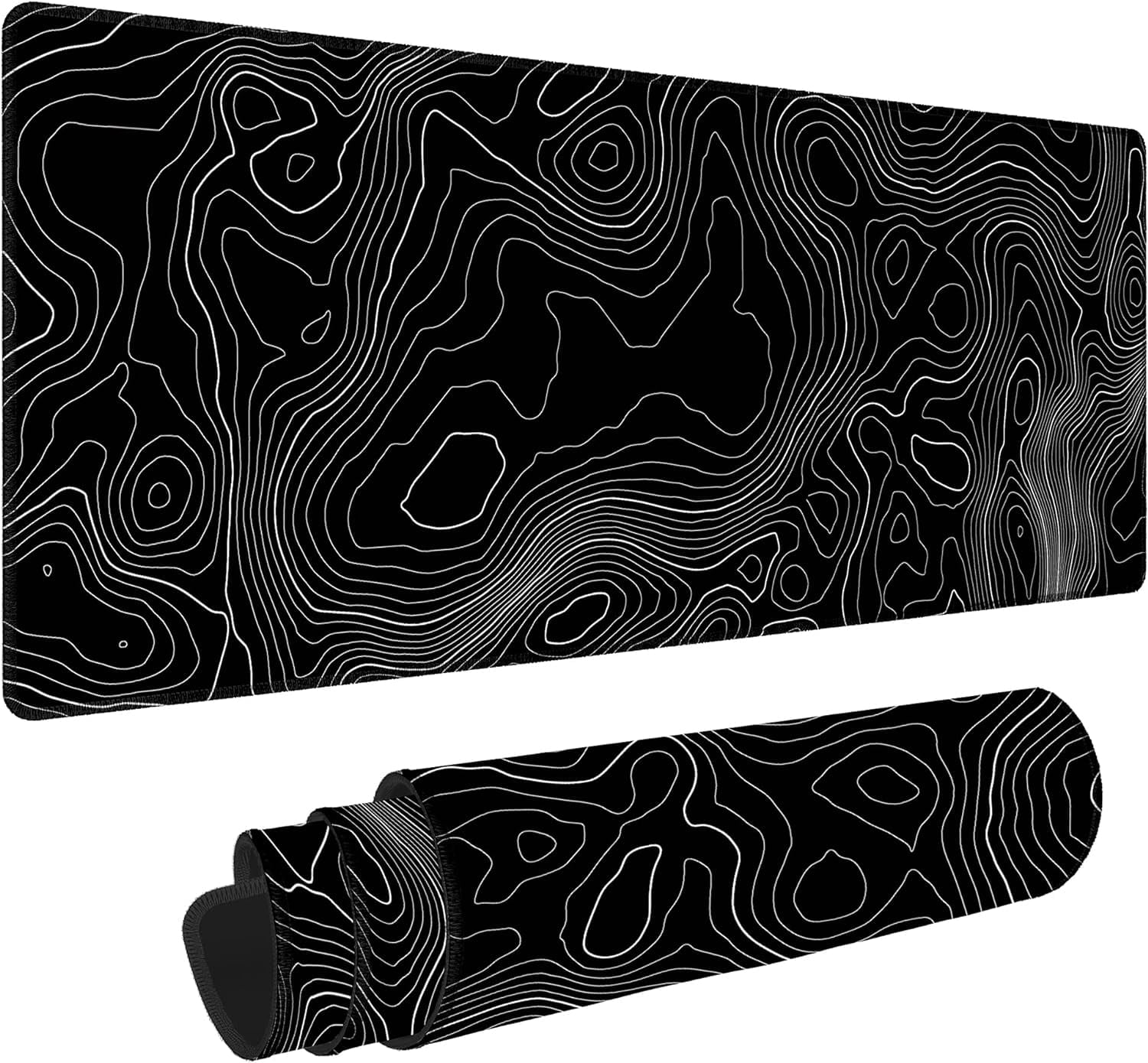 QCQHDU Large Gaming Mouse Pad, Non-Slip, Stitched Edges, 31.5 X 11.8 ...