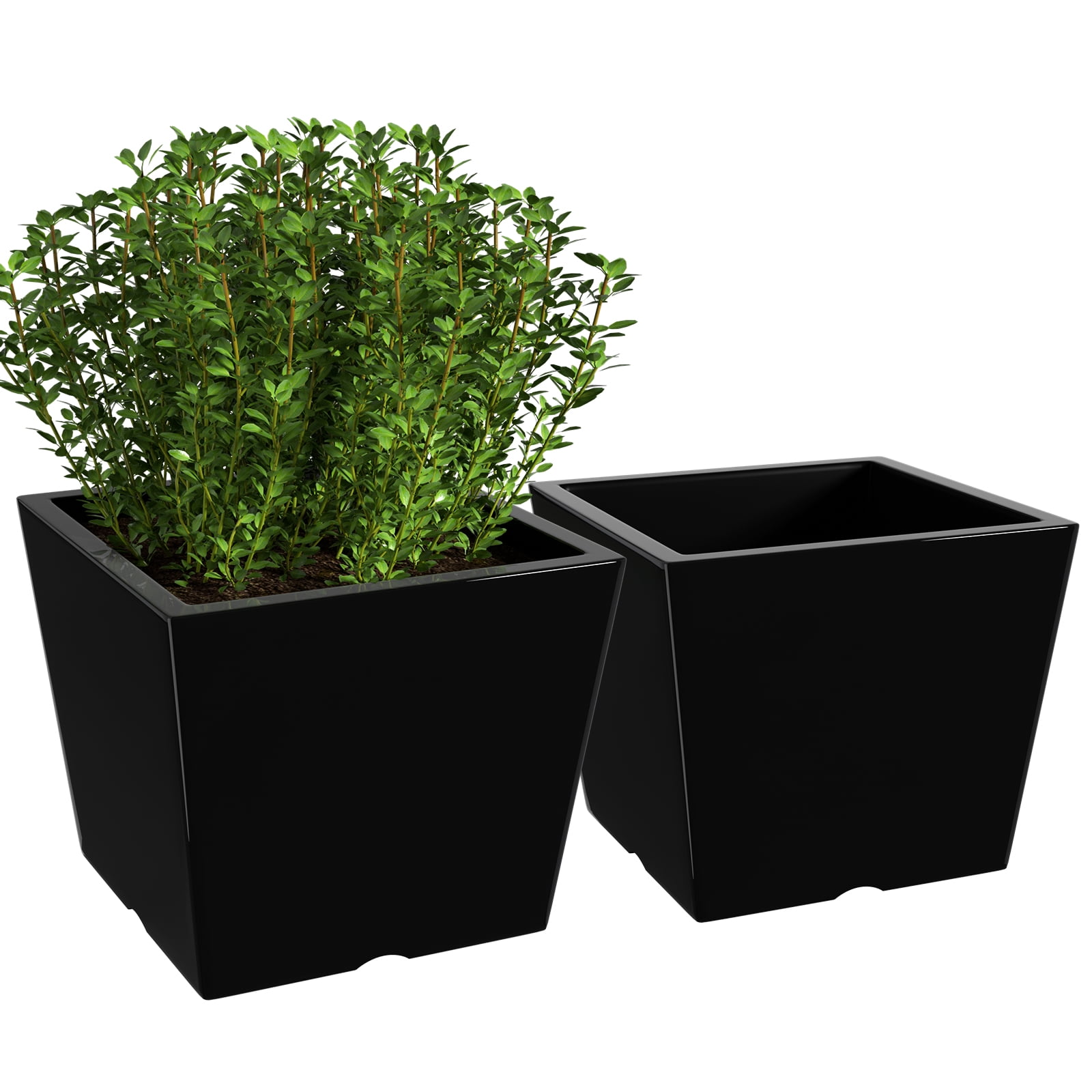 QCQHDU Plant Pots Outdoor Wide Square Planter, 6 Inch Square Planter ...