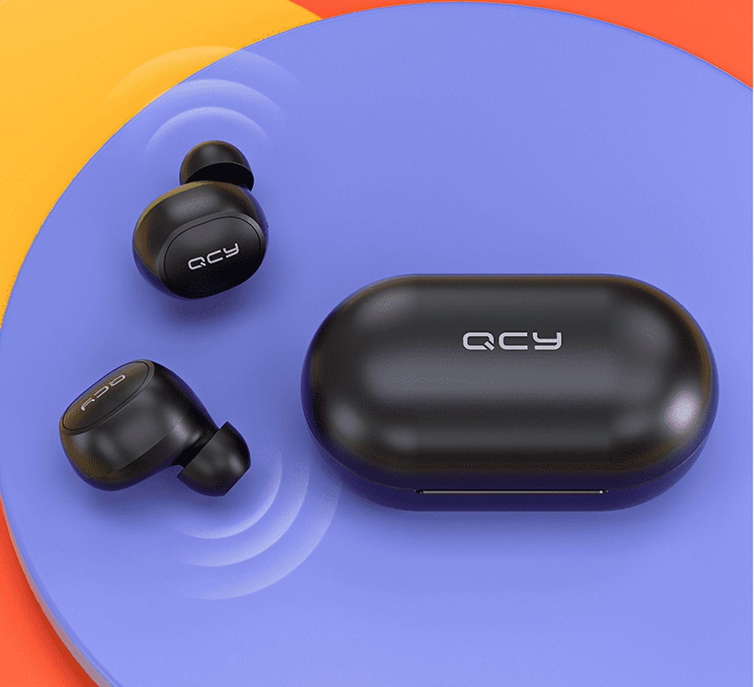 QCY T4 true wireless mini invisible earbud in-ear headphones - Walmart.com