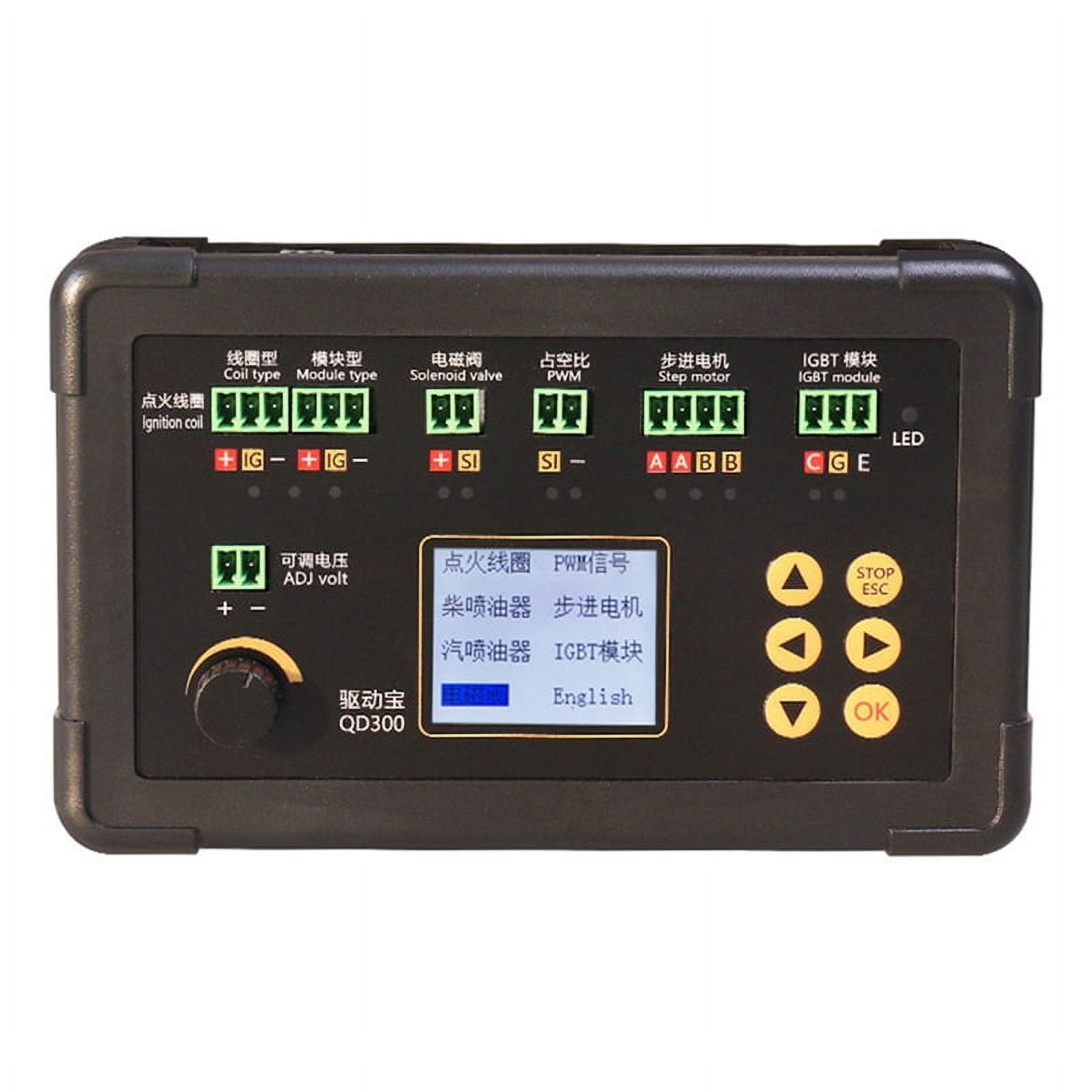 QD300 Automobile Ignition Coil Tester IGBT Idle Stepper Motor Solenoid ...