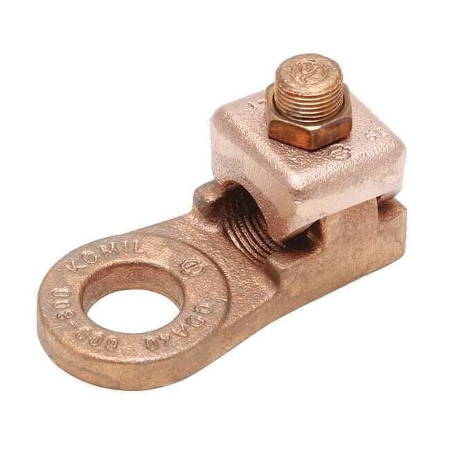 QDA1C Burndy Heavy Duty Copper Lug Connector Rounded Tongue Connector ...