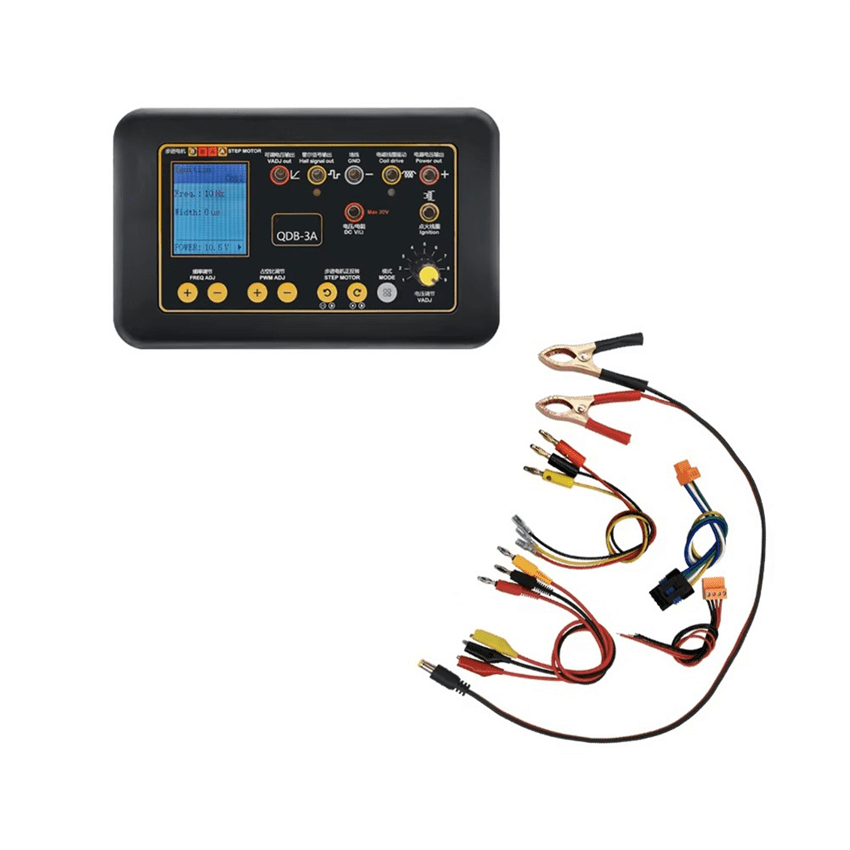 QDB3A Auto Ignition Coil Tester Car IAC Idle Stepper Motor Solenoid ...