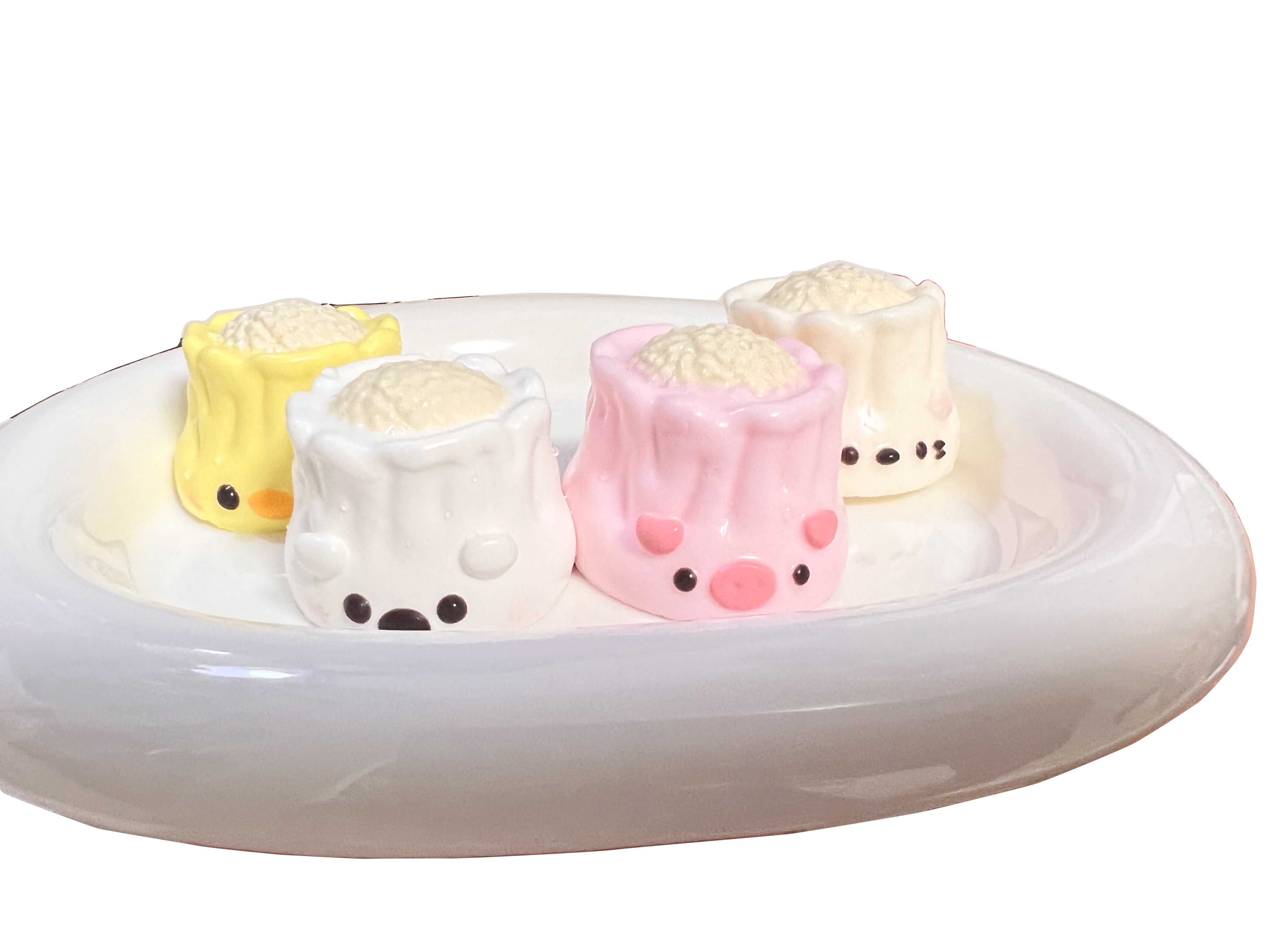 QDDLGRUI Animal Taba Squishy, Animal Shumai Team, Handmade Silicone ...