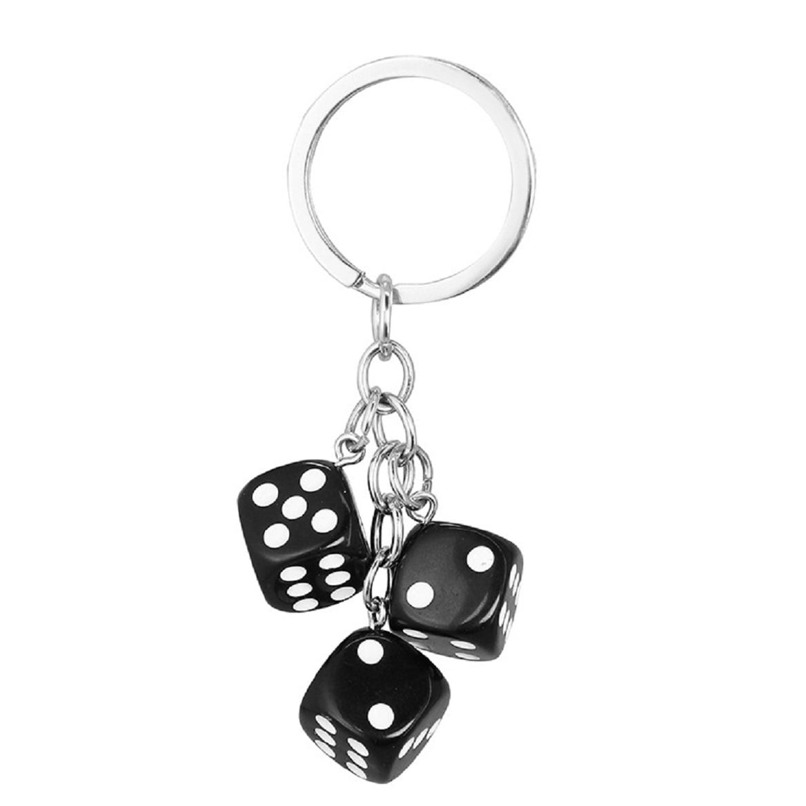 QDDollars Dice Keychain for Women, Dice Cube Key Chain for Ladies ...