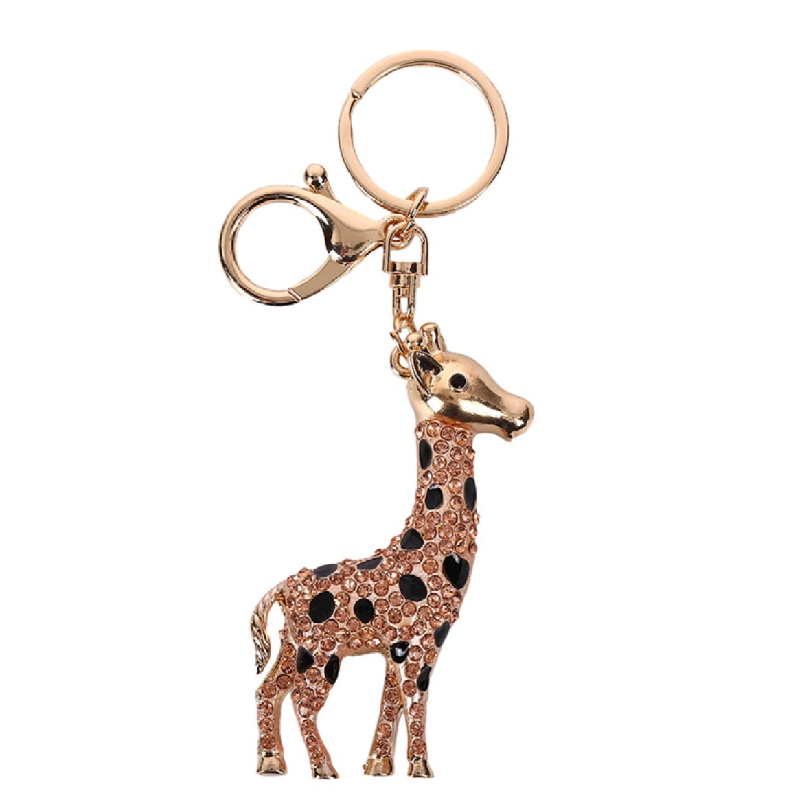 QDDollars Giraffe Keychain for Women, Cute Giraffe Key Chain for Ladies ...