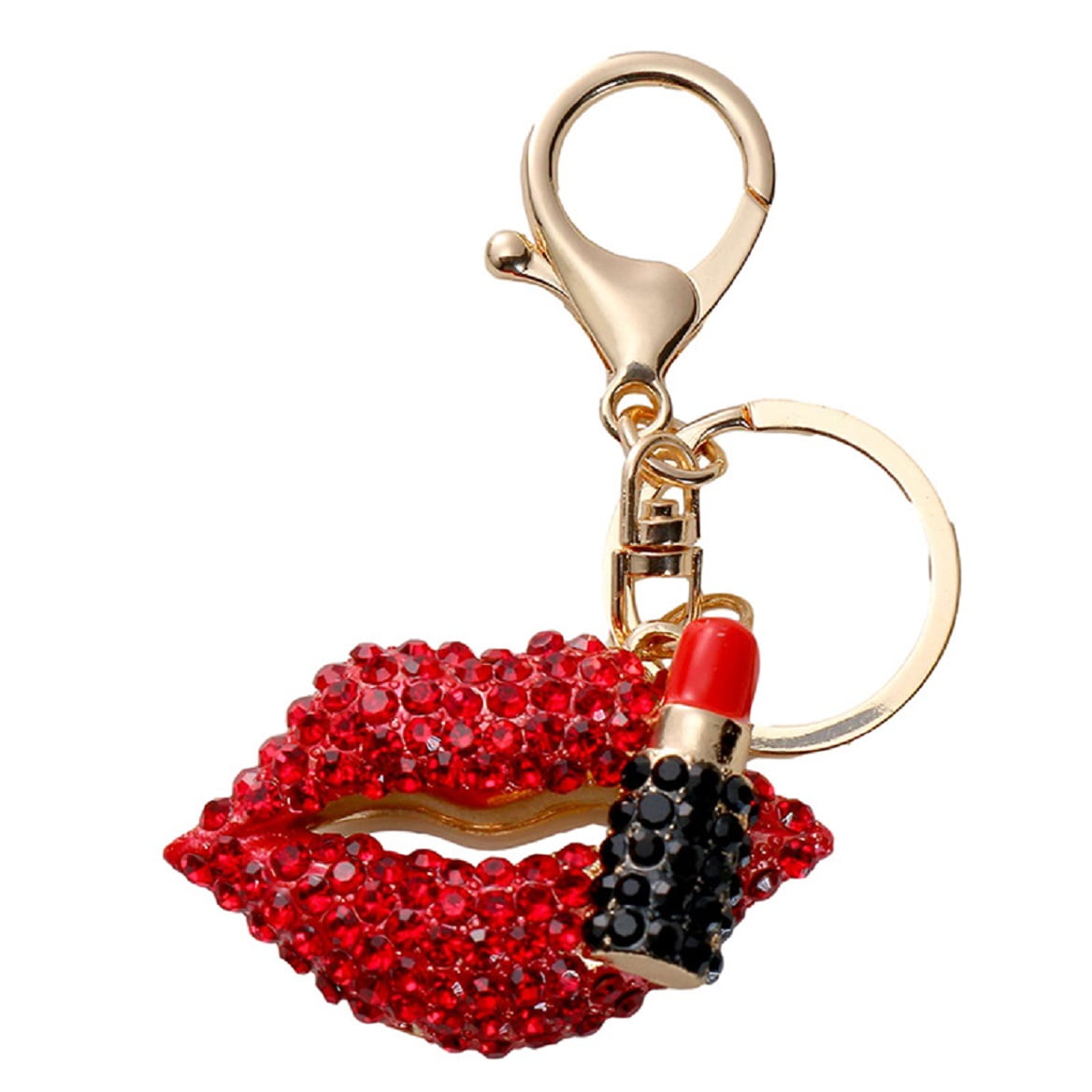 QDDollars Lips Keychain for Women, Lipstick Key Chain for Ladies, Cute ...