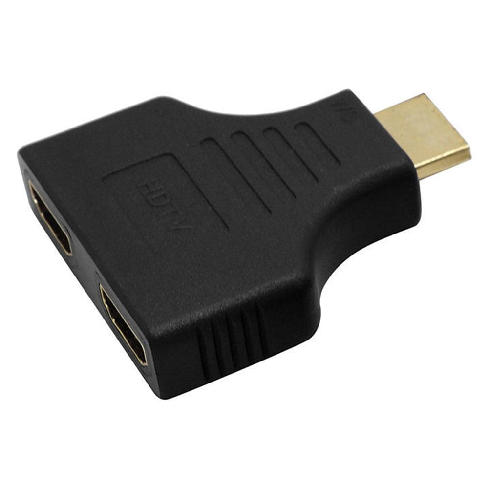 QDJZ 1080P -compatible Male to 2 Female Port 1 in 2 Out Splitter Cable ...