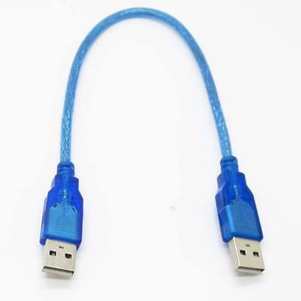 QDJZ 30cm USB 2.0 Type A Male to USB Male Cord Adapter Data Extension ...