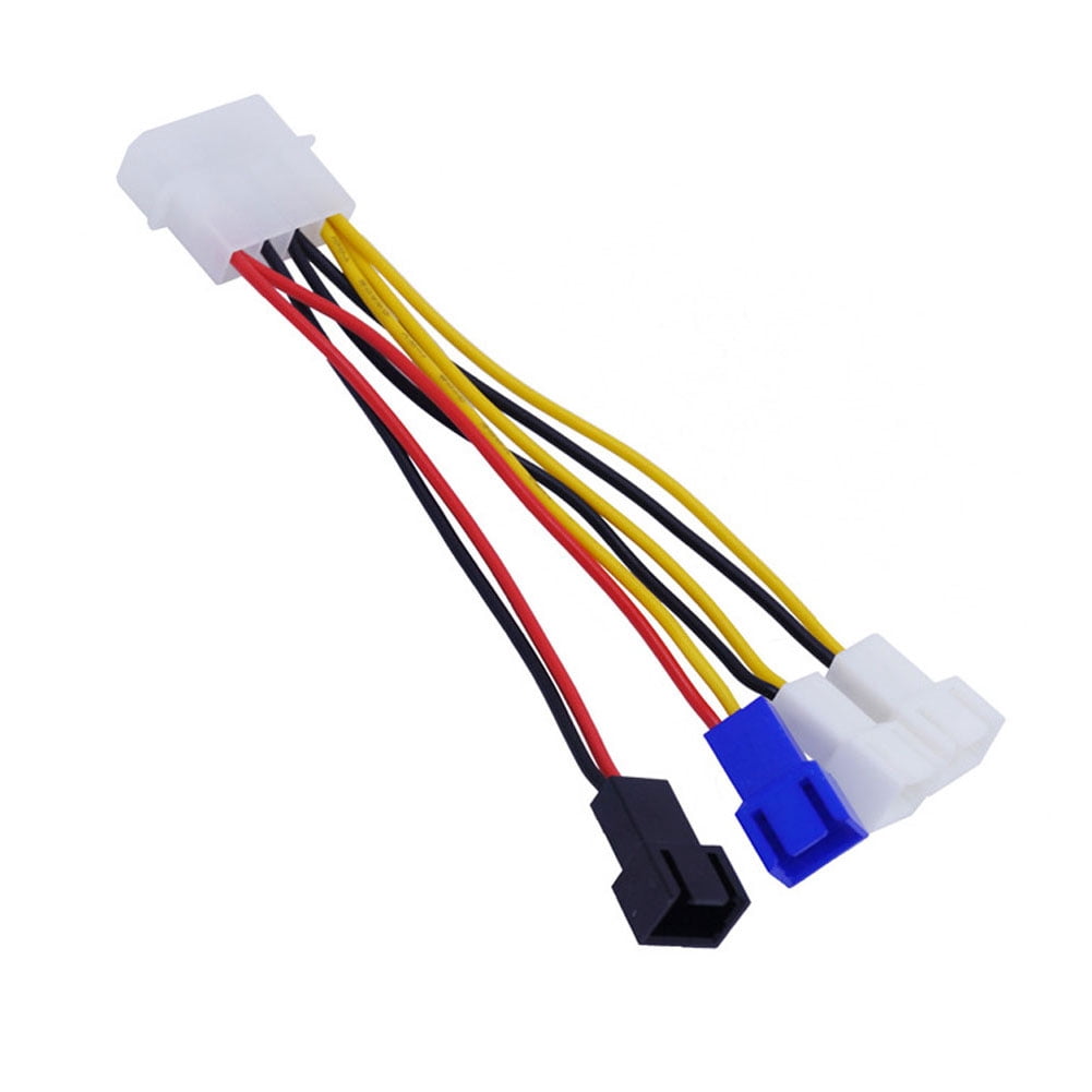 QDJZ 4-in-1 Computer Cooling Fan Power Cable CPU PC Cooler Wire Adapter ...