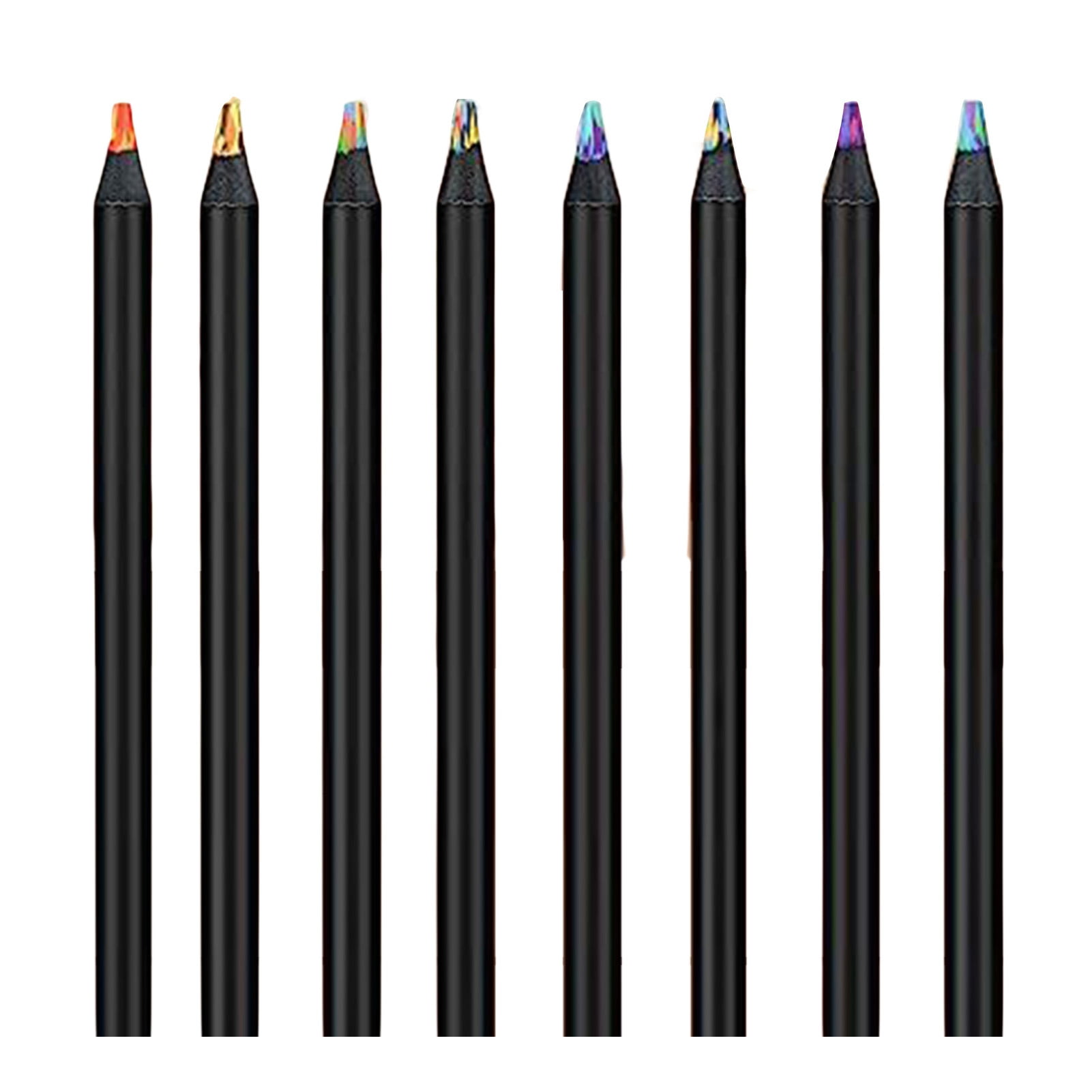 QDJZ 8Pcs Gradient Rainbow Pencil Set Kids Adults Giant Colored Pencils ...