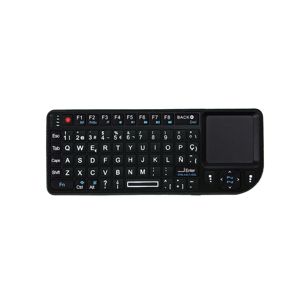 QDJZ A8 2.4GHz Mini Backlit Wireless Keyboard Air Mouse Touchpad for ...