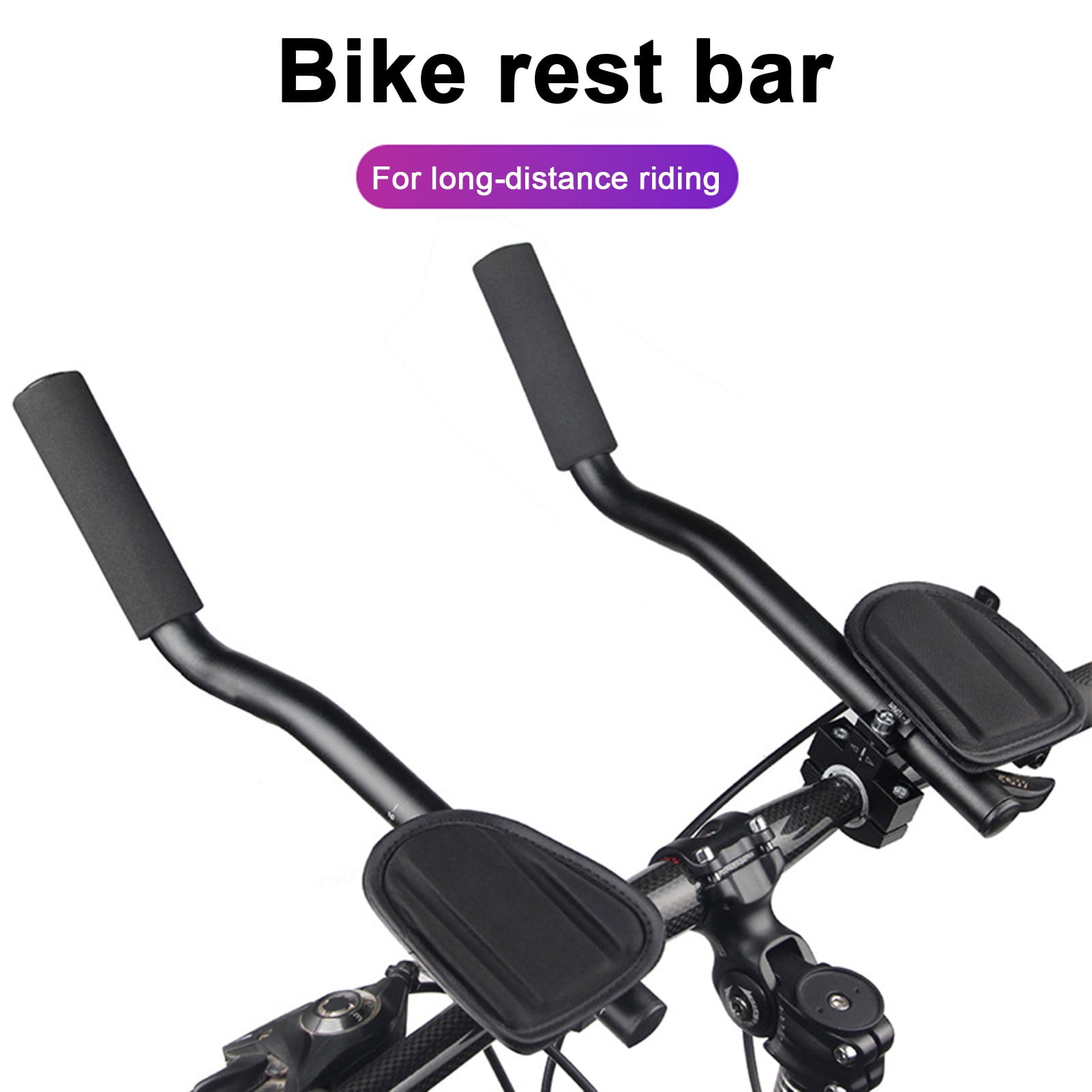 QDJZ Bike Rest Handlebar Bicycle Relaxation Handle Bar MTB Road Bike ...