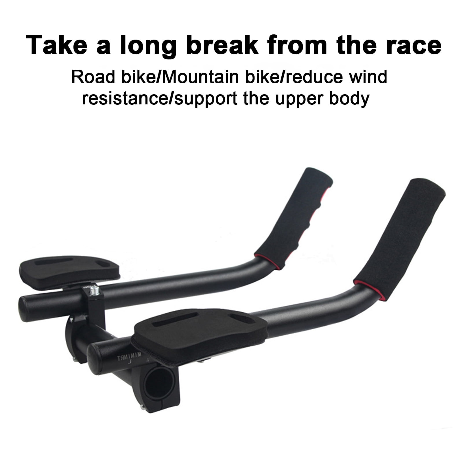 QDJZ Bike Rest Handlebar Bicycle Relaxation Handle Bar MTB Road Bike ...