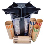 SKYSHALO Roller 230 Coins/min 4 Coin Tubes and USD Coin Sorter Coin ...