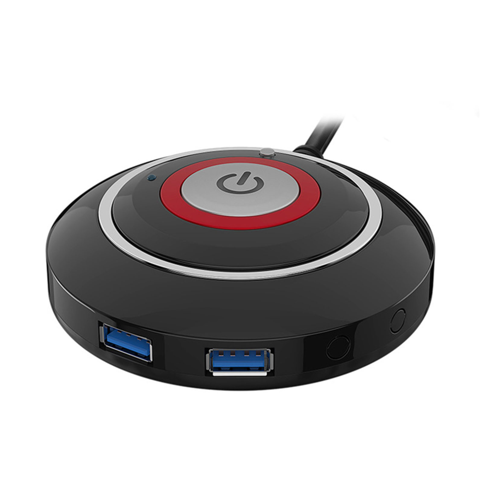 QDJZ Desktop Switch Multi-function Interface Dual USB Audio Anti-theft ...