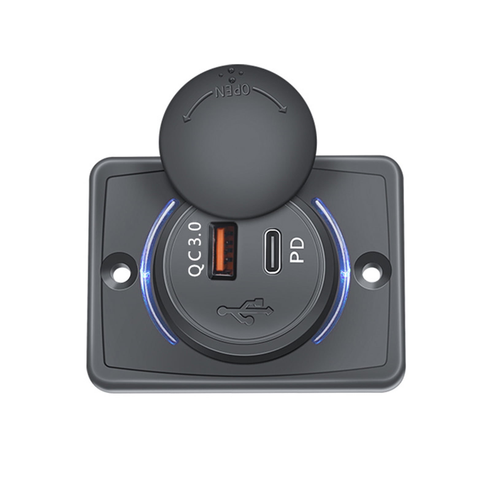 QDJZ Dual Port PD Car Charger 30W USB Charger for Phones Tablets 12V ...