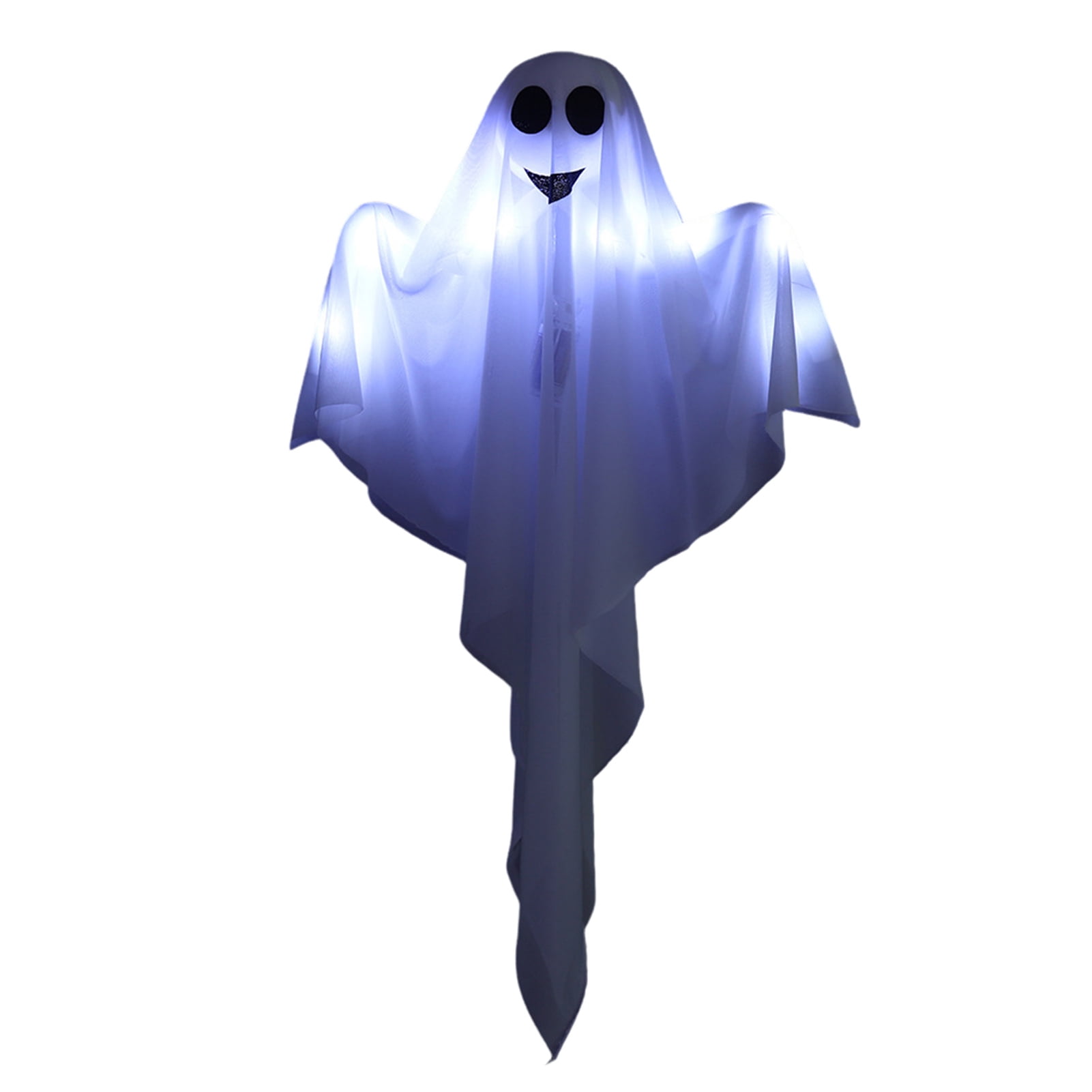 QDJZ Halloween Hanging Ghost Decoration Glowing White Ghost with String ...