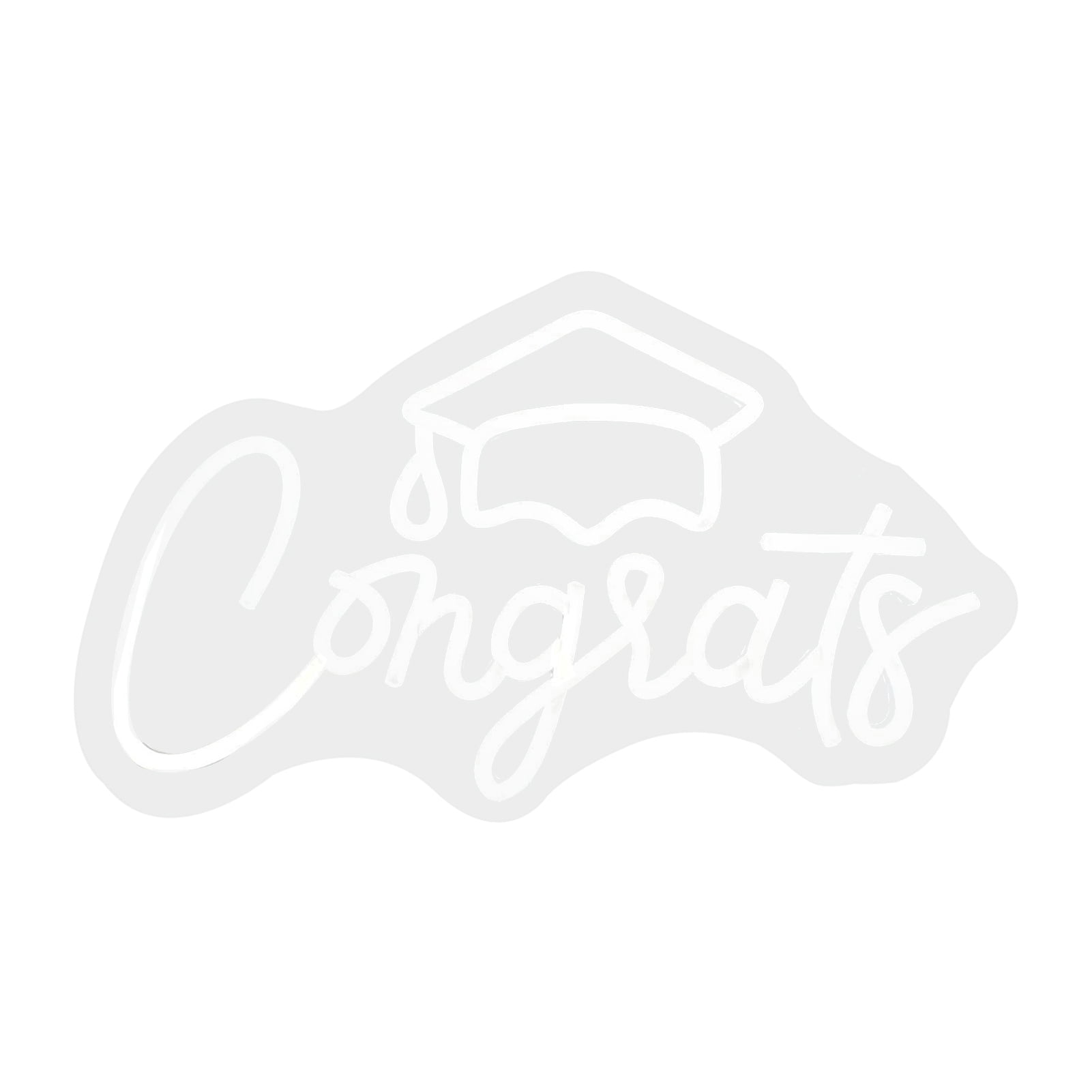 QDJZ LED Styling Light Graduation Season Neon Light Easy Installation ...