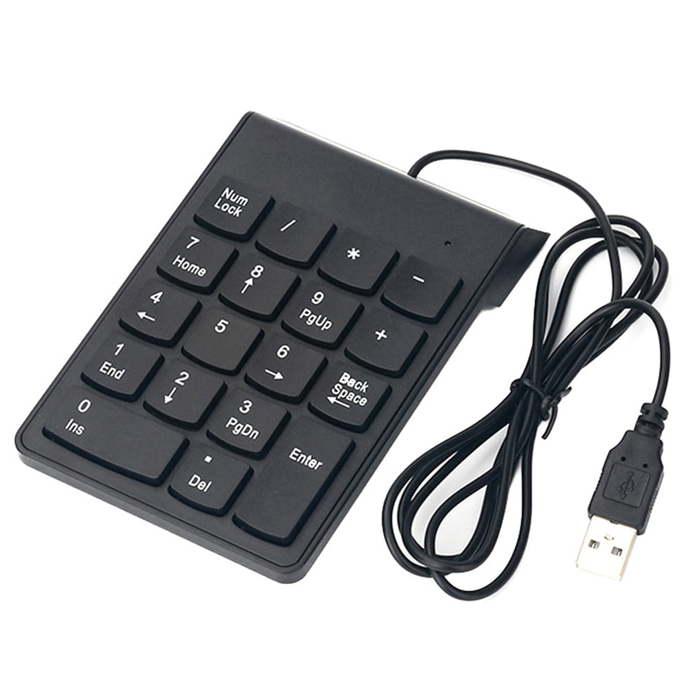 QDJZ Mini 2.4G Wireless Wired 18 Keys Keyboard Numeric Keypad Numpad ...