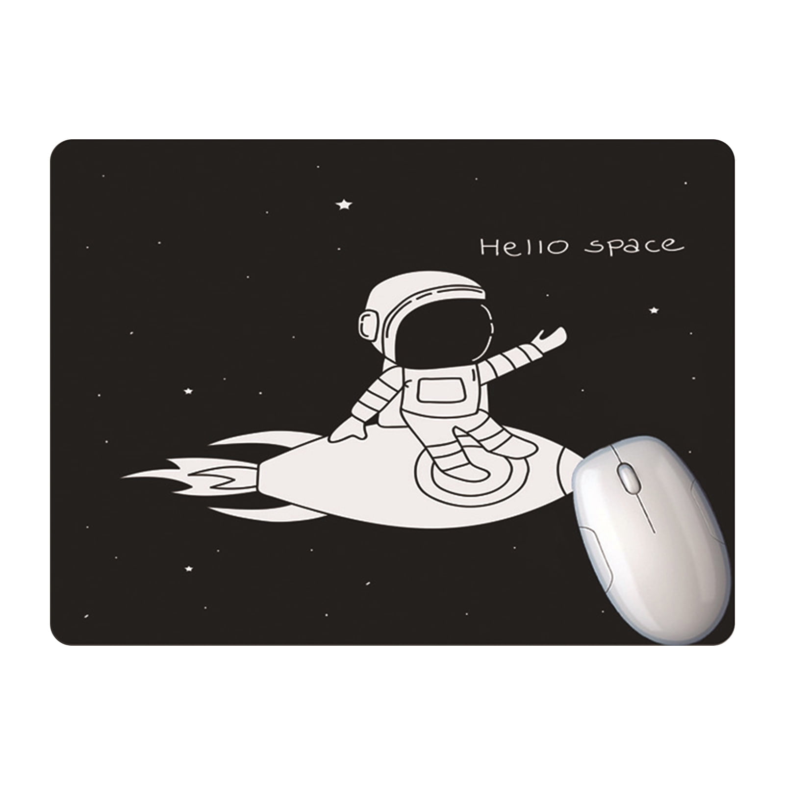 QDJZ Mouse Pad Ultra-thin Anti-slip Rubber Cartoon Space Astronaut Desk ...