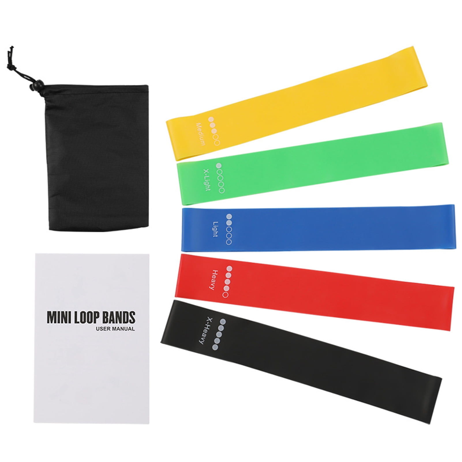 QDJZ Resistance Band Men Women Glutes Hip Building Booty Band Yoga ...