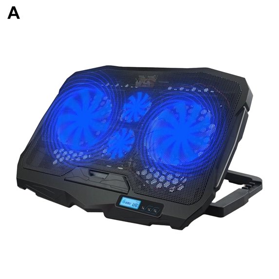 QDJZ S18 Laptop Stand Adjustable 4 Silent Fans ABS Control Fan Speed ...