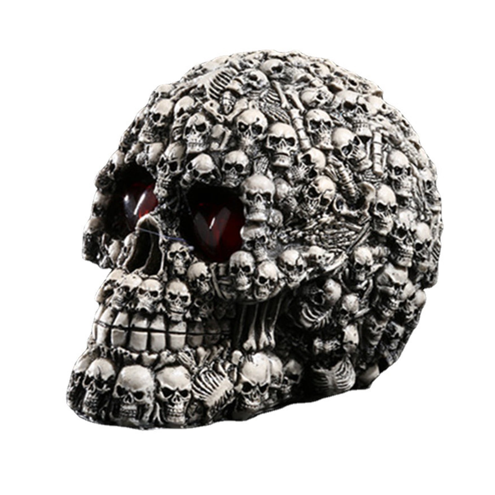 QDJZ Studio Skull Head Sculpture Halloween Decoration Skull Decor ...
