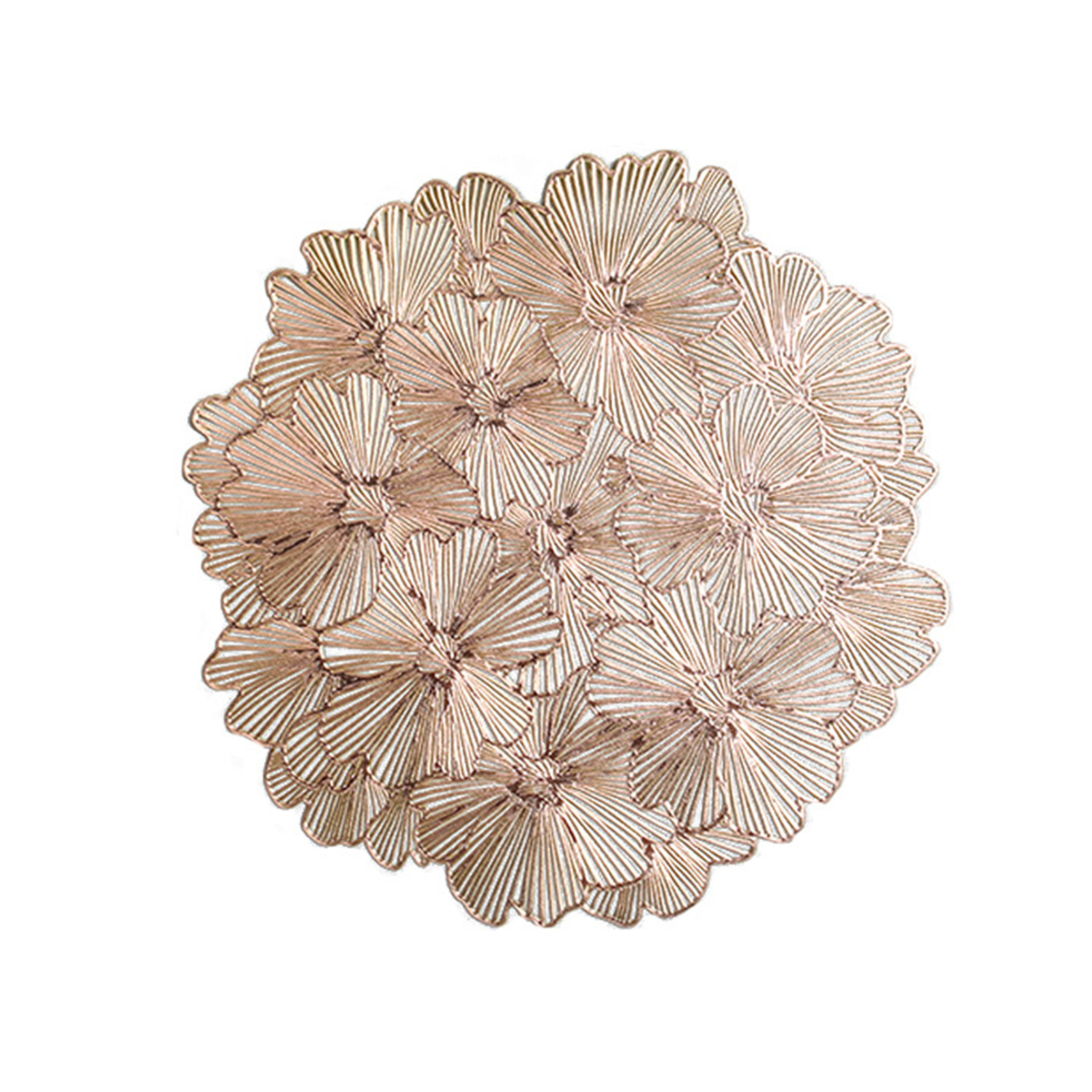 QDJZ Table Placemat Exquisite Floral Shape Placemats Reusable Heat ...