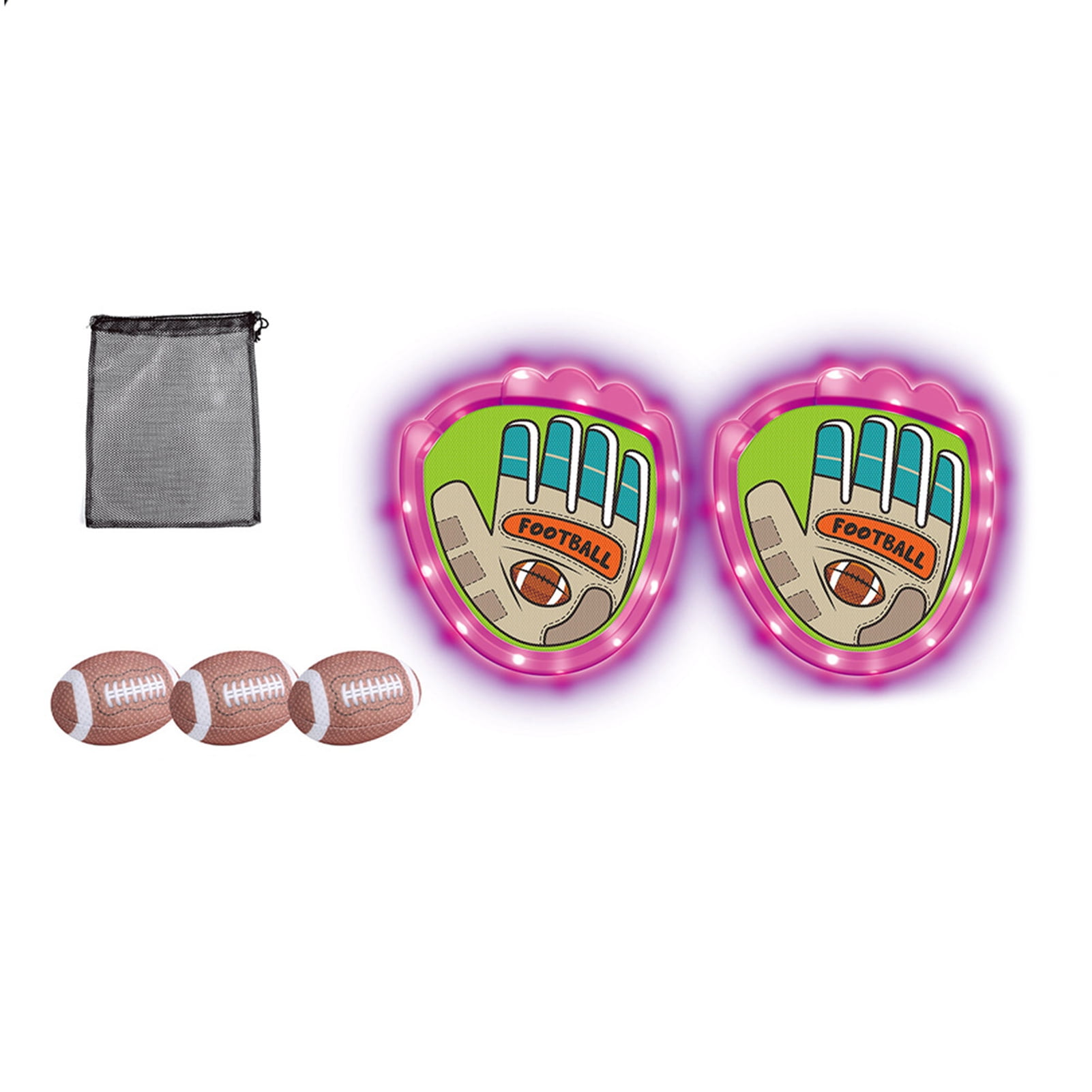 QDJZ Toss And Catch Ball Game Set Toddler Baseball Glove Sticky Mitt ...