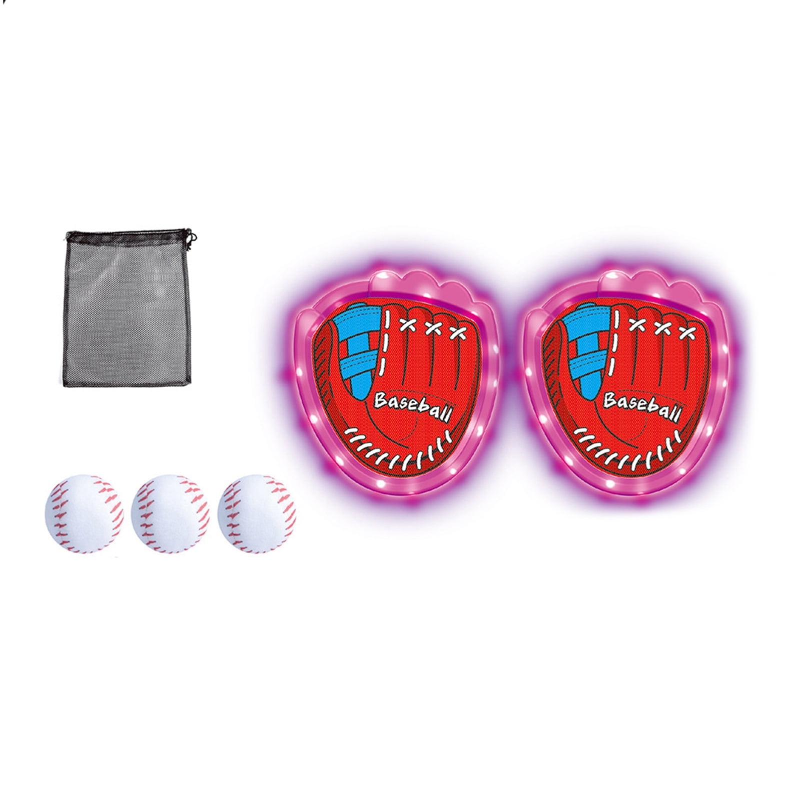 QDJZ Toss And Catch Ball Game Set Toddler Baseball Glove Sticky Mitt ...