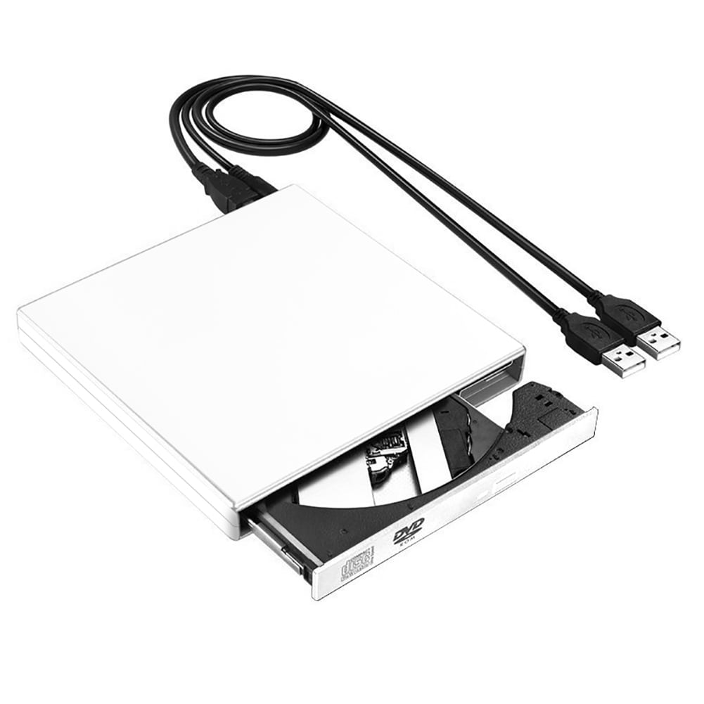 QDJZ USB 2.0 Slim Writer/Burner/Rewriter/CD ROM External DVD Drive for ...