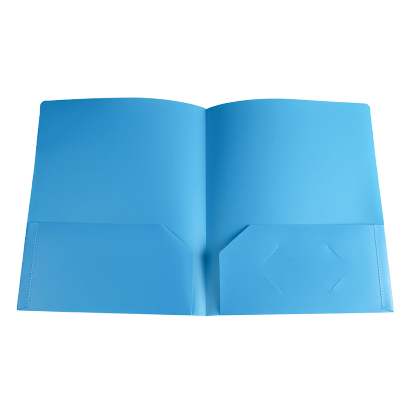 QDXFX Plastic Folder with 2 Pockets Business Card Slot Heavy Duty ...